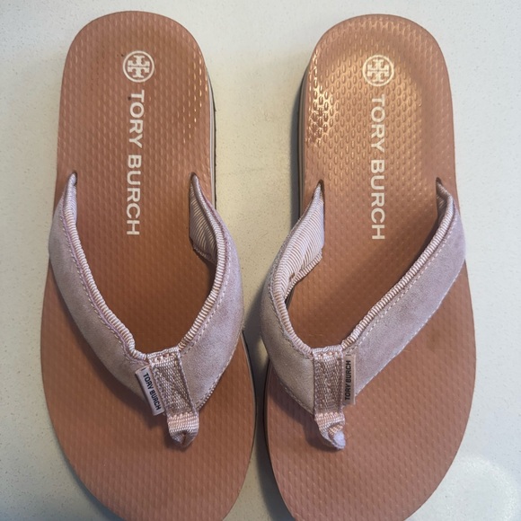 Tory Burch | Shoes | Tory Burch Tan Flip Flops | Poshmark